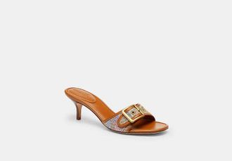 Coach Margot Sandale Aus Signature-Jacquard Mit Kristallen