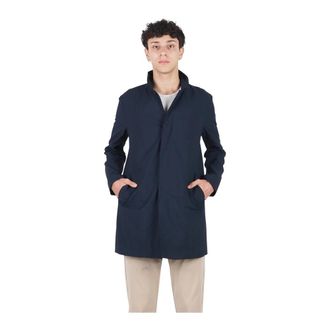 People of Shibuya Blaue Lange Wasserdichte Jacke - - Coats - Herren - Blau - M