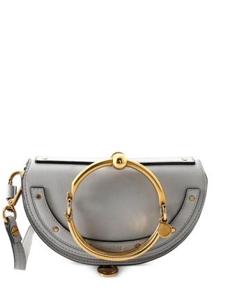 Chlo&eacute; Nile Leather Mini crossbody bag - Bleu