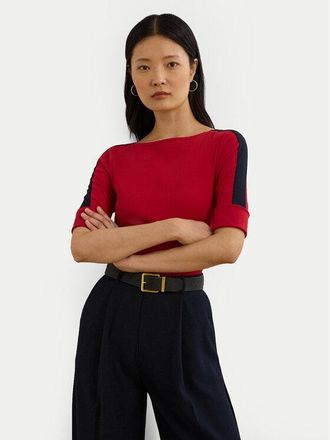 Lauren Ralph Lauren Bluse 200957589002 Rot Slim Fit