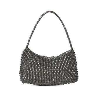 Dragon Diffusion Sac &agrave; bandouli&egrave;re tress&eacute; - Femme - Sacs - Gris - Taille: ONE Size