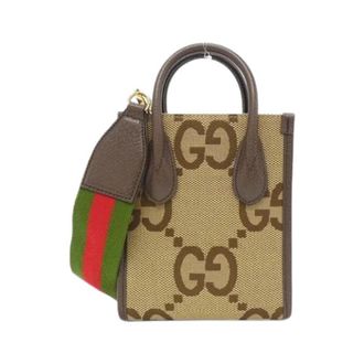 Gucci Pre-owned Jumbo GG Canvas Leder Schultertasche - - Pre-owned - Damen - Braun - ONE SIZE