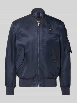 Blauer Jacke mit Zweiwege-Rei&szlig;verschluss Modell Rocky