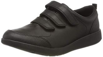 Clarks Gar&ccedil;on Scape Sky Y Sneakers Basses, Cuir Noir, 39 EU