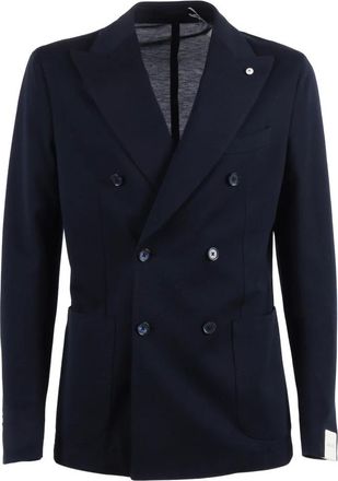 L.B.M. 1911 L.b.m. 1911, Homme, Vestes, Bleu, Taille: M Giacca Drop S