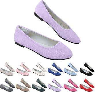 Generic Ballerines plates pour femme - Confortables et &eacute;l&eacute;gantes - Chaussures basses classiques unies - Style d&eacute;contract&eacute; - Super douces et confortables - Pou
