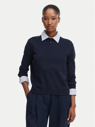 Tommy Jeans Pullover Essential DW0DW20159 Dunkelblau Regular Fit