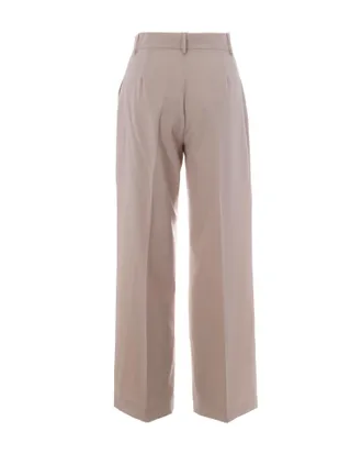 Max Mara Womens Chino Trousers Sand Wool Virgin
