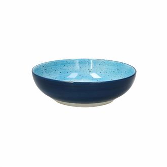 Tognana Salatschüssel Blue Ritual, 25 cm Durchmesser, aus hochwertigem Porzellan