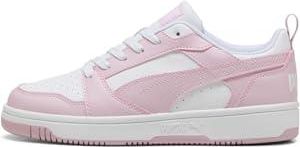 Puma Rebound V6 Low, Basket Unisexe, PUMA White-Rose Mauve