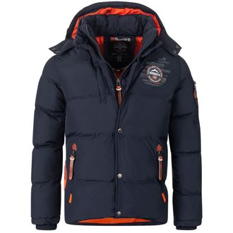 Geographical Norway Herren Winterjacke Verveine Navy -XXL - mit UD Beanie