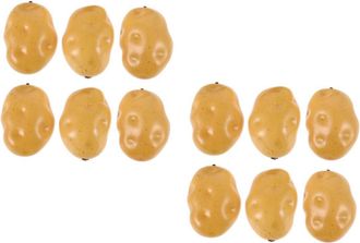 Cabilock 2 S&auml;tze Simulation Kartoffelrequisiten Simulierte Kartoffel K&uuml;chensimulation Kartoffel Zuhause Kartoffelst&uuml;tze Fotoschmuck Aus Kartoffeln Simulationsk