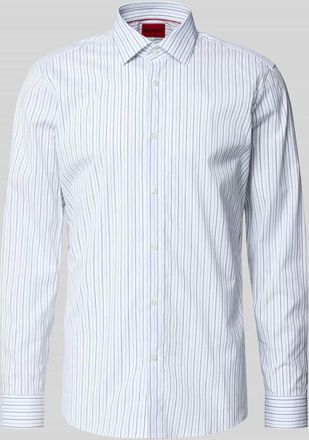 HUGO BOSS Regular Fit Businesshemd aus reiner Baumwolle Modell VALERIO