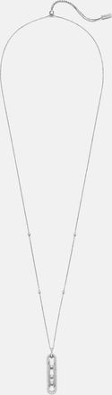 Messika Halskette Move 10th aus 18kt Wei&szlig;gold mit Diamanten