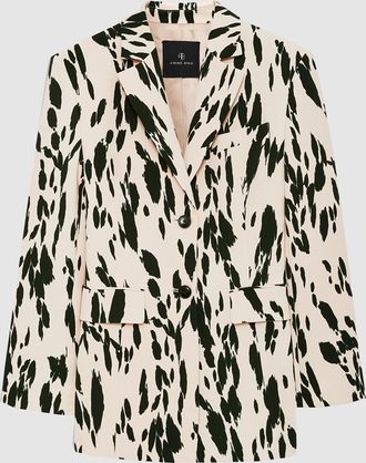 Anine Bing Blazer Laika Golden Beige Leopard