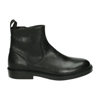 Giorgio Schwarze Leder Herrenstiefel - - Shoes - Herren - Schwarzk - 47 EU
