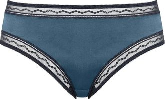 Eres Inspir&eacute;e Slip mit Spitzenbesatz - Blau