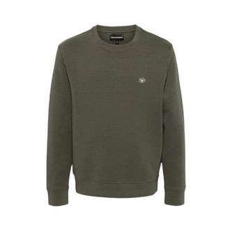 Emporio Armani Bestickter Rundhalsausschnitt Chimera - - Sweatshirts & Hoodies - Herren - Gr&uuml;n - 2XL