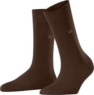 Burlington Bloomsbury W So laine coton unies 1 paire, Chaussettes Femme, Marron Caramel 5042, 36-41