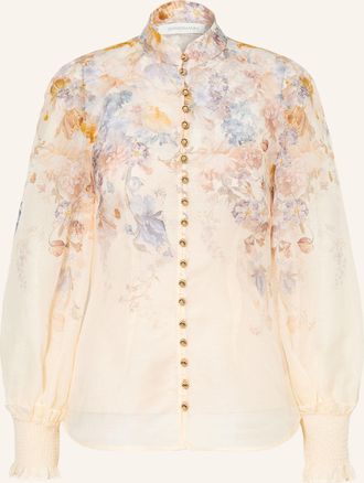 Zimmermann Blusenshirt Ascent Mit Leinen Und Seide weiss