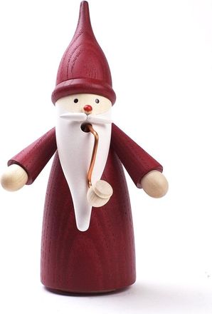 Seiffener Volkskunst | R&auml;ucherm&auml;nnchen Erzgebirge Wichtel | 16 cm | erzgebirgische Holzkunst Weihnachten | 12301/1 | Traditionswichtel rot