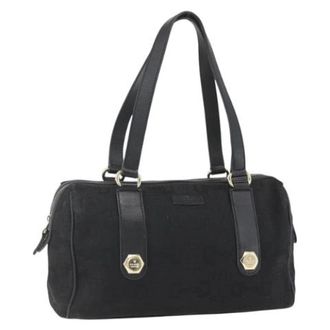 Gucci Pre-owned Canvas Schultertasche - - Pre-owned - Damen - Schwarzk - ONE SIZE