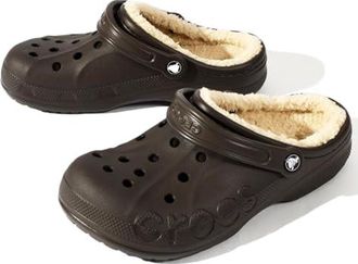 Crocs Baya Sabots doublés unisexes pour adulte, Brun, 36/37 EU