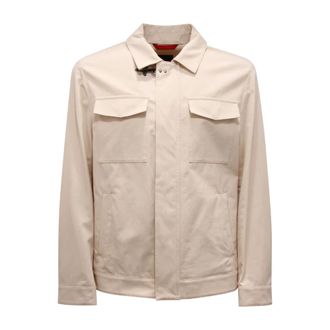 Fay Baumwolljacke Made in Italy - - Jackets - Herren - Wei&szlig; - S