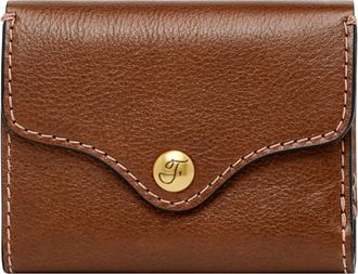 Fossil Portemonnaie für Damen Heritage, Leder Kartenetui braun L 9,8 cm, B 1,3 cm, H 7 cm SL8230200