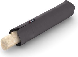 Knirps Regenschirm Horizon Duomatic dunkelgrau I Nachhaltiger Taschenschirm mit Drucktaste I Auf-Zu-Automatik I Regenschirm automatisch & kompakt I Nachhalti
