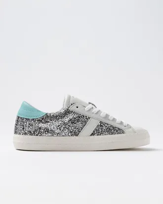 D.A.T.E. hill low glitter silver