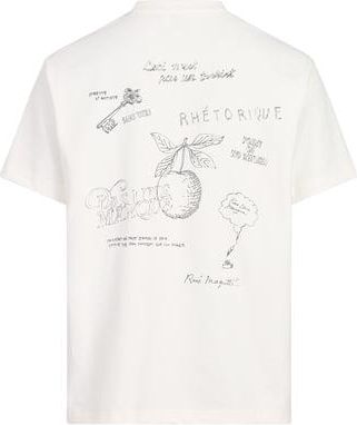 Pas Une Marque T-shirt ample imprim&eacute; en coton