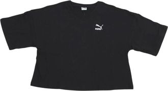 Puma Klassisches Oversized T-Shirt - - Tops - Damen - Schwarzk - S