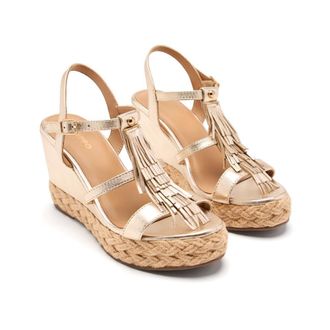 Gioseppo Damen Elderon Espadrilles, Platinfarben, 38 EU