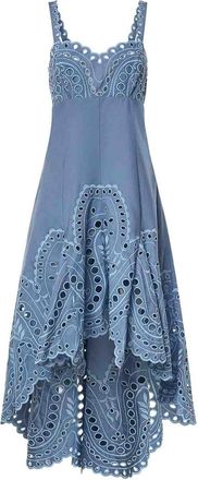 Charo Ruiz Ibiza Knielanges Kleid - Blau