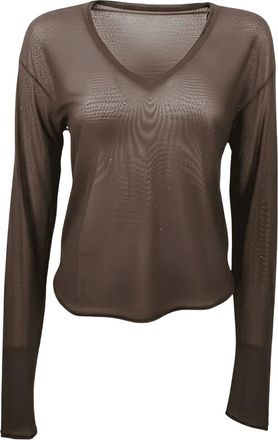 Pinko V-neck T-shirt - Braun