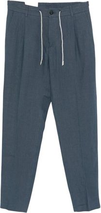 Eleventy Pantalon Jogger &Eacute;lastique - Homme - Pantalons - Bleu - Taille: W36