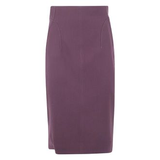MUGLER Ausgestellter Midi-Rock - - Skirts - Damen - Lila - 2XS