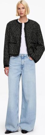 Arket Boucl&eacute;-Jacke -Schwarz