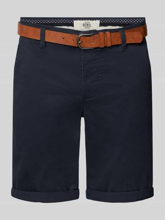 Redefined Rebel Regular Fit Chino-Shorts mit G&uuml;rtel Modell MIKE