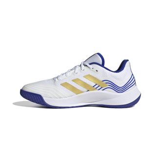adidas Adidas Herren Novaflight Volleyball Shoes Schuhe, Cloud White/Matte Gold/Lucid Blue, 38 EU