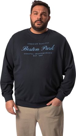 Boston Park Herren gro&szlig;e Gr&ouml;&szlig;en &Uuml;bergr&ouml;&szlig;en Menswear L-8XL Sweatshirt, Brust-Print, bis Gr. 84/86 Navy blau 84+ 830637130-84+