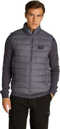 Calvin Klein Veste sans Manches Homme Down Vest Veste Matelassée, Gris (Ebony), XXL