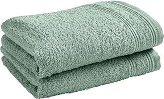 Univers D&eacute;cor Lot De 2 Serviettes invit&eacute; &eacute;ponge Spa 30 x 50 cm / 400 GR/m&sup2; (Menthe)