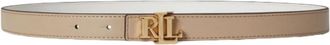 Ralph Lauren Rev Lrl 20-Belt-Skinny - Femme - Accessoires - Beige - Taille: M