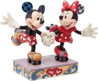 Enesco Disney Traditions Mickey and Minnie Roller Skating Figurine