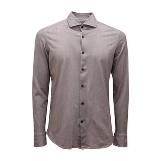 Sonrisa Fior di Cotone Hemd - - Shirts - Herren - Braun - M