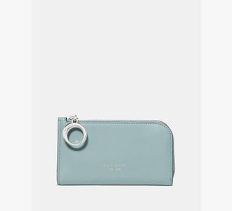 Kate Spade New York Kate Spade Halo Kleine Zweifach-Geldb&ouml;rse f&uuml;r Frauen in Meerblau | Leder
