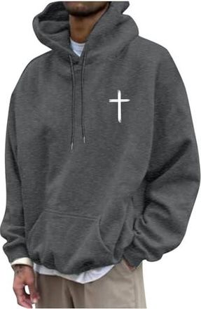 Generic Sweat a Capuche Homme Hooded Sweatshirt T-Shirt Graphique &agrave; Manches Longues pour Homme avec Sweats &agrave; Capuche pour Femme