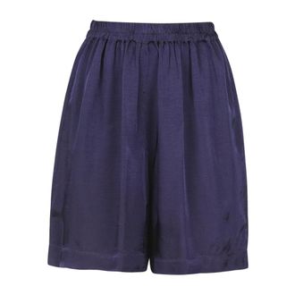 Jucca Cupro Bermuda Shorts - - Shorts - Damen - Blau - S